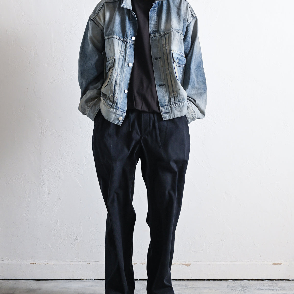 ANCELLM - AGING DENIM JACKET, D.INDIGO | COELACANTH アンセルム正規取扱店 公式通販サイト ...